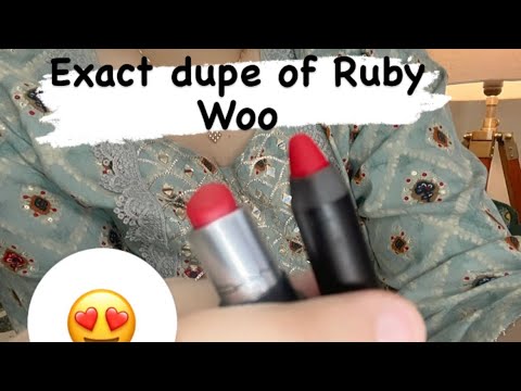 Dupe of MAC Ruby woo 🫣 Sugar Cosmetics Lipstick - YouTube