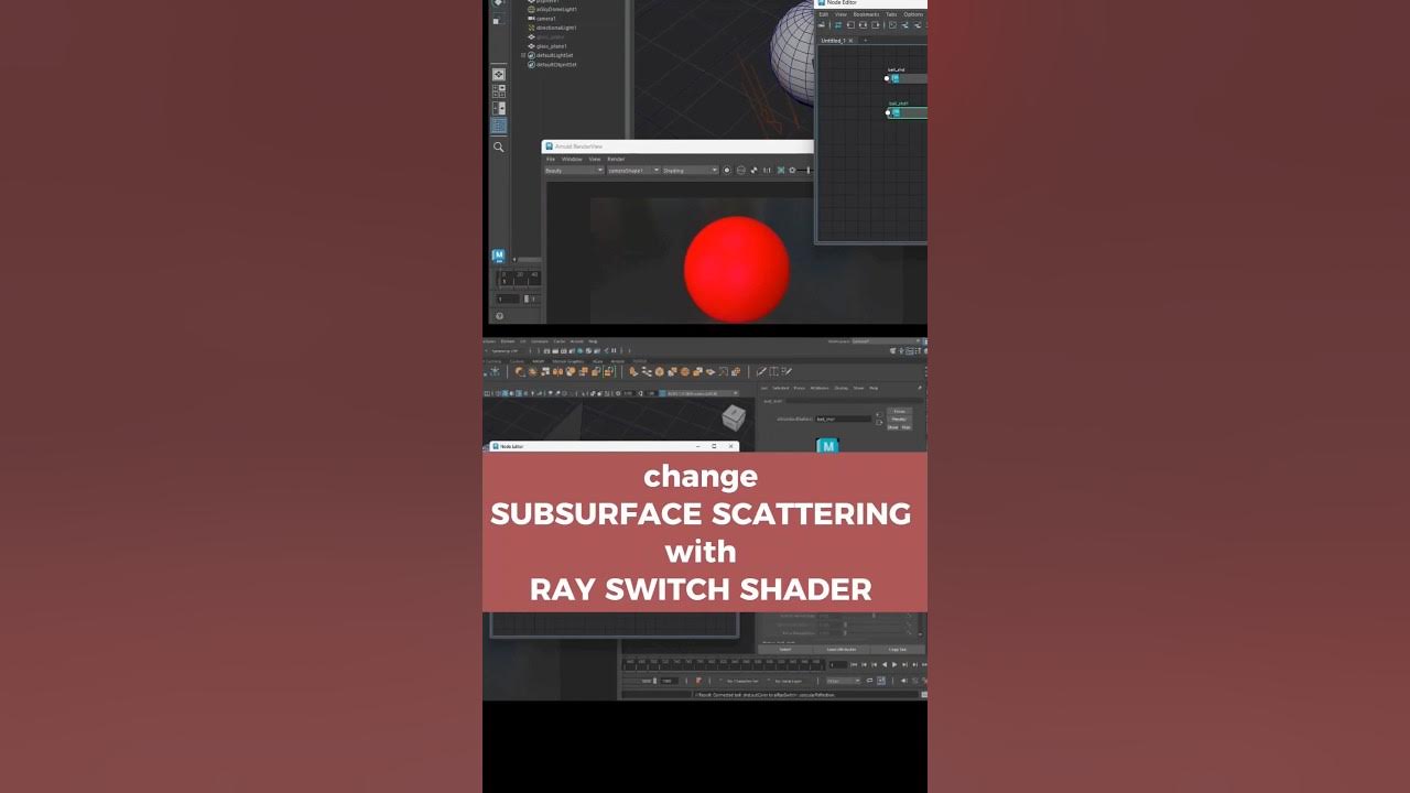 Change indirect subsurface scattering with ray switch in arnold | maya and arnold tutorial - YouTube