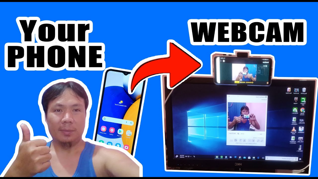 How to Use Phone as Webcam | Tagalog | step by step Tutorial - YouTube