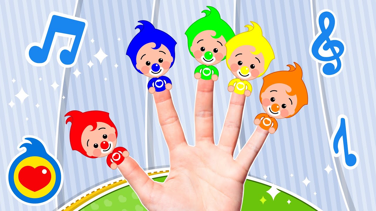 La Famiglia delle Dita Colorate 🖐️ Canzoni per Bambini 🤍 Plim Plim - Un ...