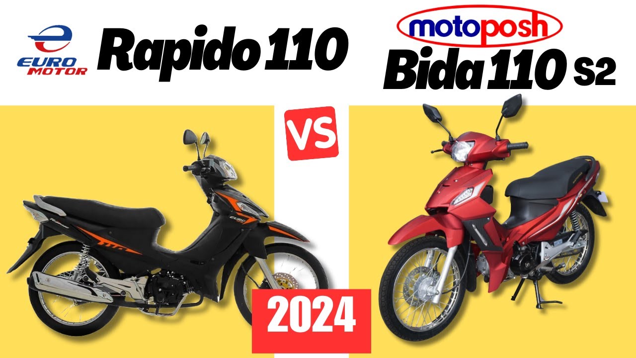 Euro Motor Rapido 110 vs Motoposh Bida 110 S2 | Side by Side Comparison ...