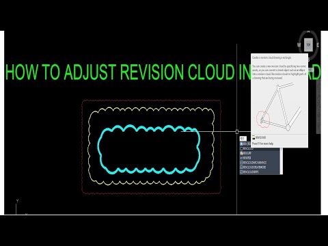 how to adjust revision cloud in autocad ضبط سمك و طول القوس و اللون ...