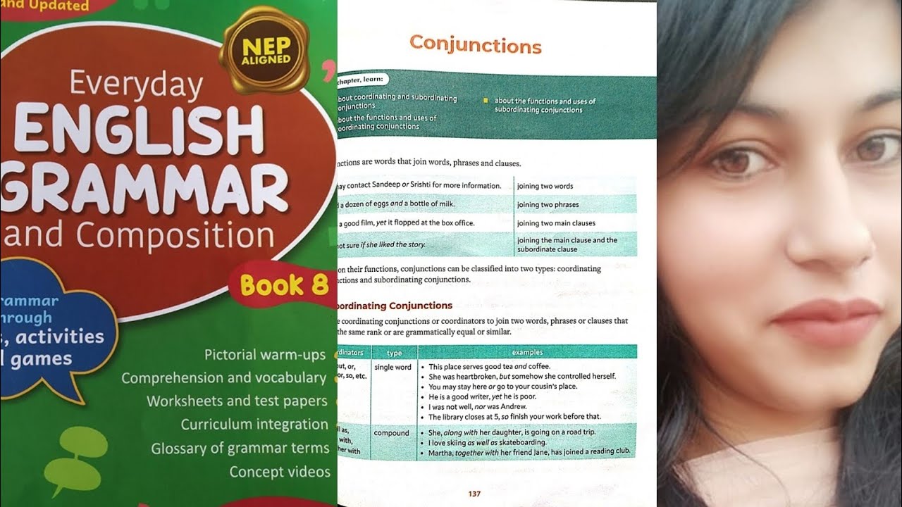 Class-8th Unit-7 (Conjunctions) Everyday English grammar and ...