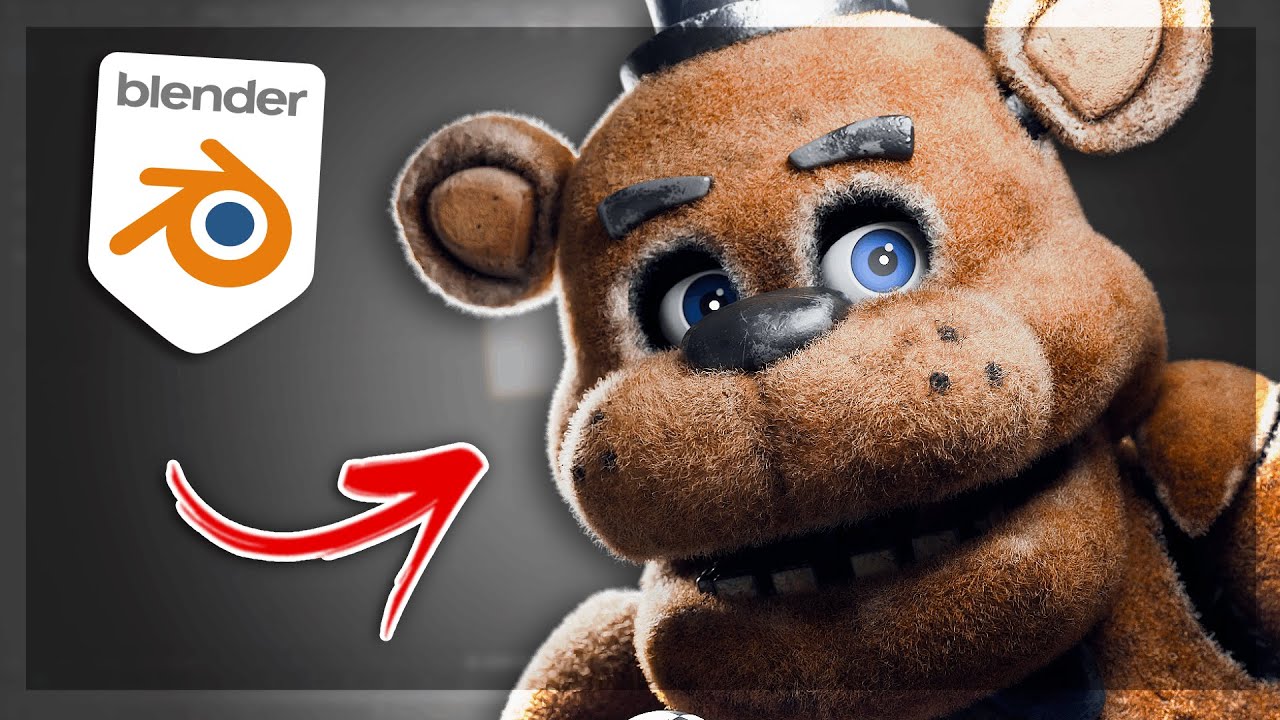 Add FUR to your FNaF Models in Blender! - YouTube