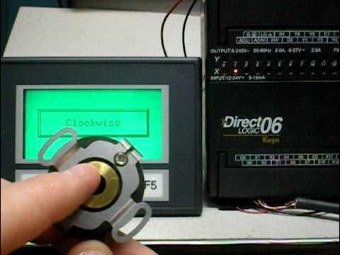 How to decode direction of an Optical Encoder using ladder logic - YouTube
