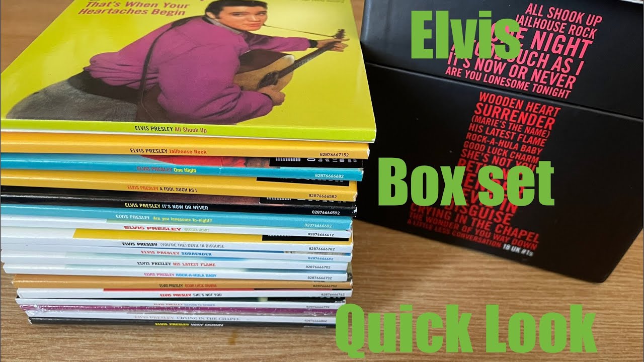 Elvis Presley - Box Set Collection CD UK Number 1s Singles Unboxing # ...