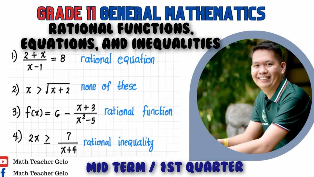 General Mathematics | RATIONAL FUNCTIONS, EQUATIONS, INEQUALITIES ...