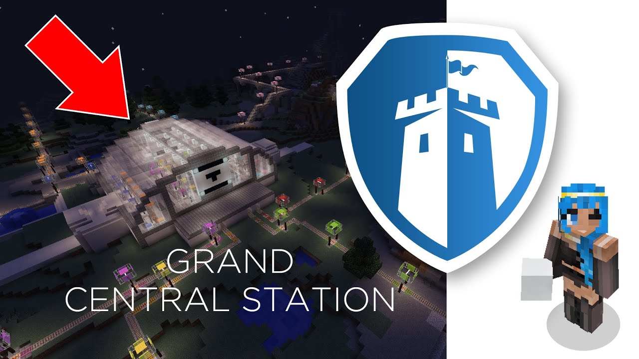 Minecraft Grand Central Station time-lapse - YouTube