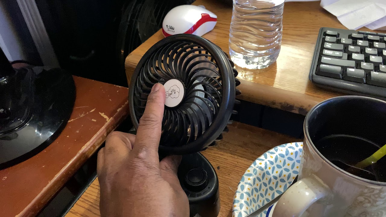 5” oscillating usb fan - YouTube