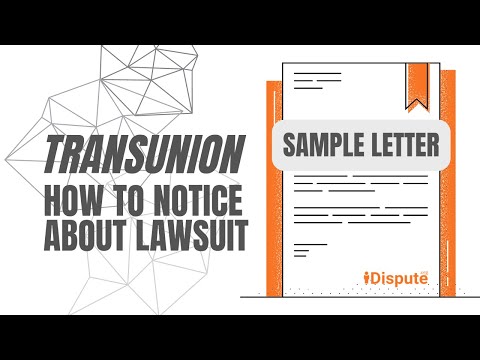 TransUnion Dispute - Notice Of A Lawsuit Sample Letter (2022 UPDATED ...
