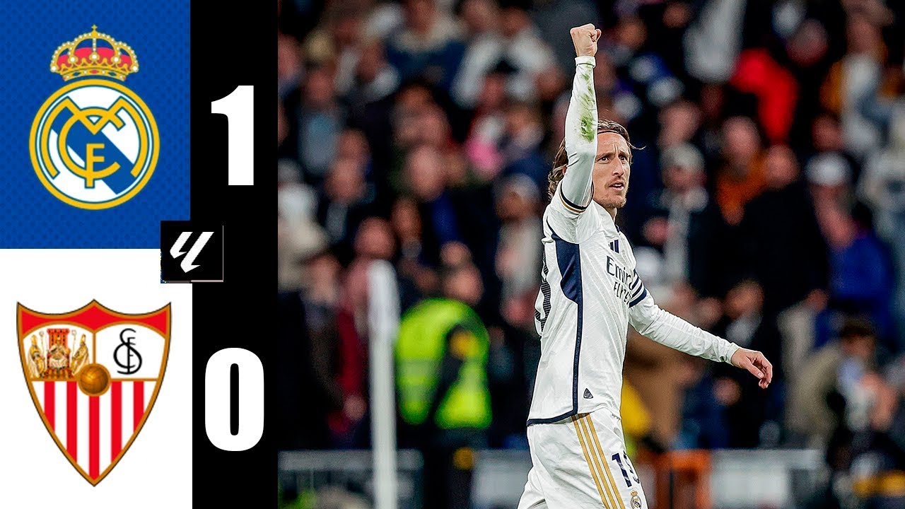 Real Madrid vs Sevilla 1-0 Highlights & All Goals 2024 🔥 Luka Modric ...