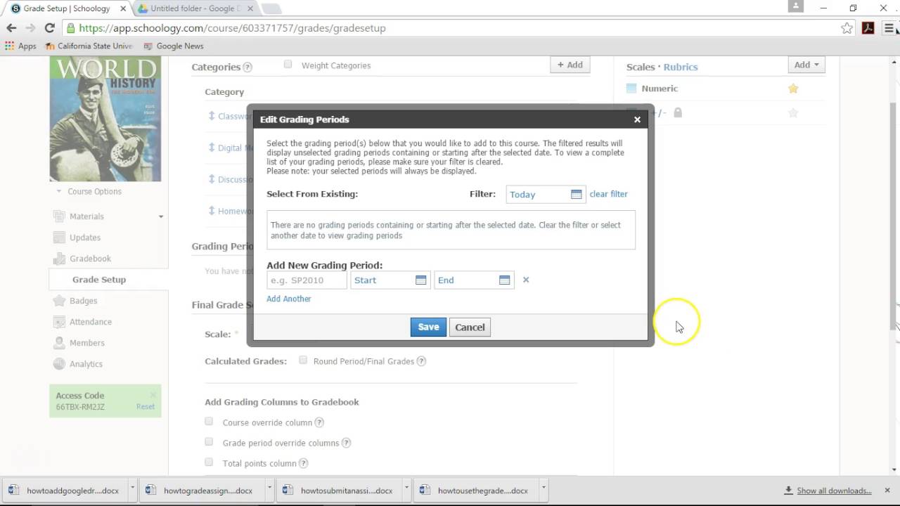 How to Setup the Schoology Gradebook - YouTube
