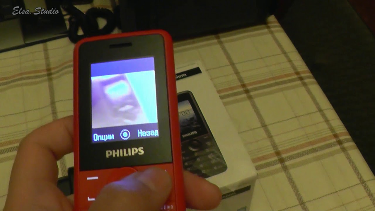 Обзор телефона PHILIPS Xenium E103 Red - YouTube