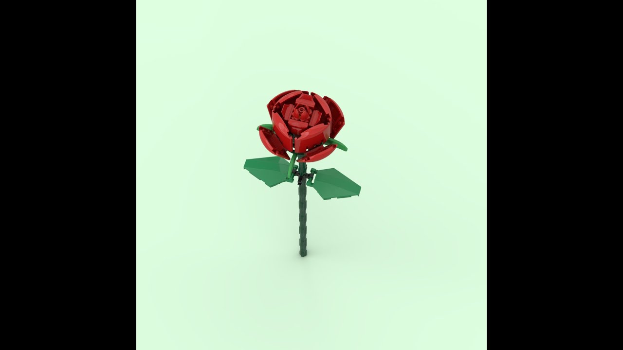 How to make a Lego Rose | LEGO Instructions | Valentine's Day - YouTube