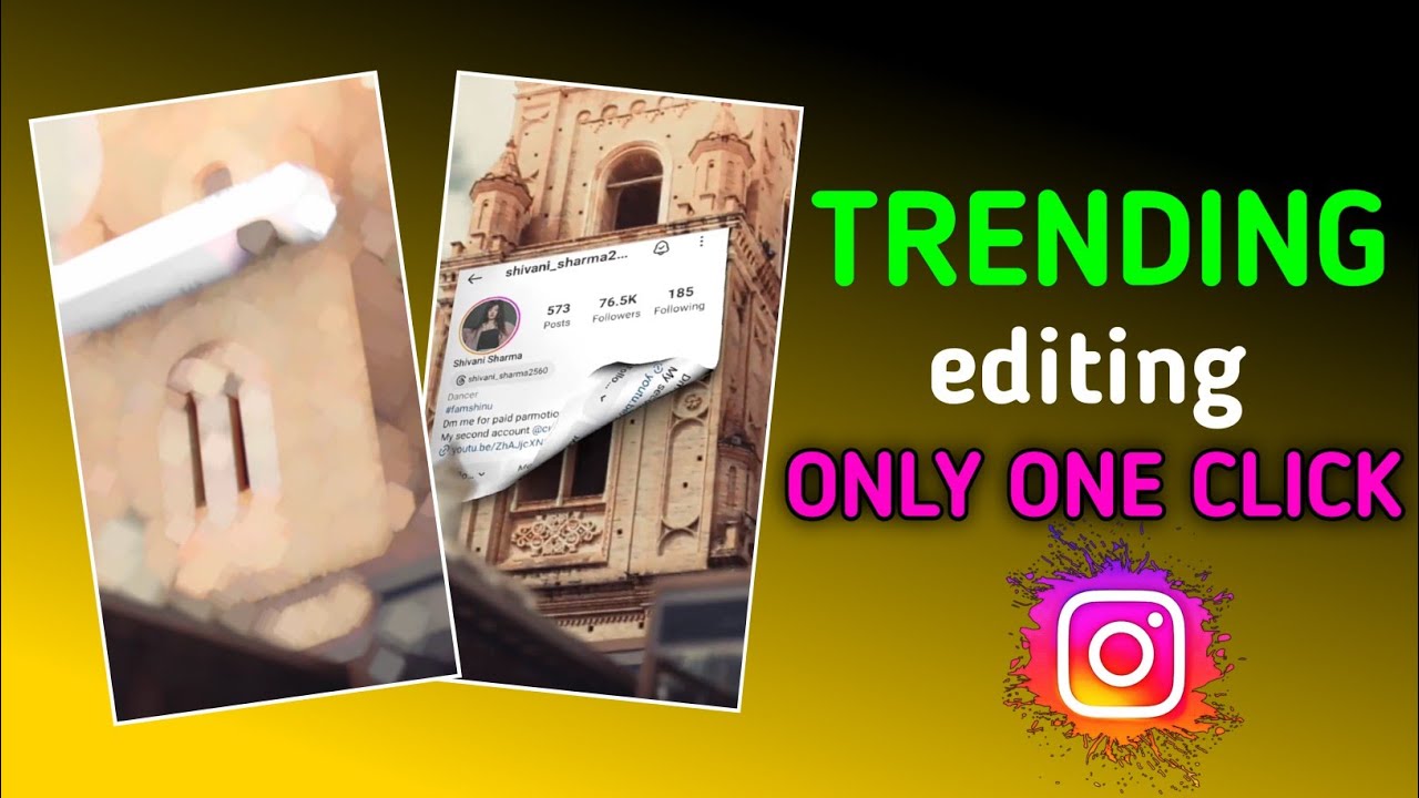 New Trending Bilding Photo Video Editing |New Insta Trending Reels ...