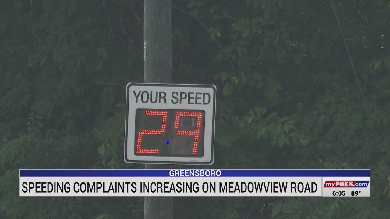 Greensboro police add digital speed sign after months of speeding ...