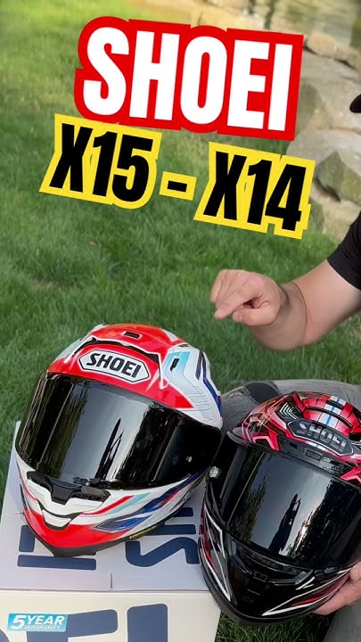 SHOEI X14 vs X15🇯🇵👌 #agv #arai #honda #moto #supersport #deportiva #ducati #bmw #ktm #s1000rr ...