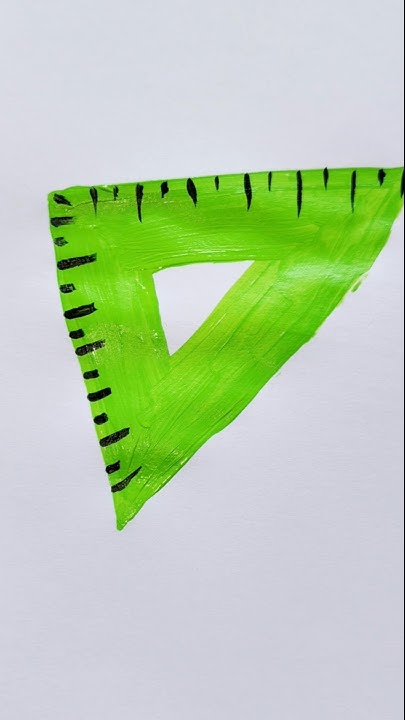 Triangle Scale 📐 Acrylic painting for kids #triangle #scale #painting # ...
