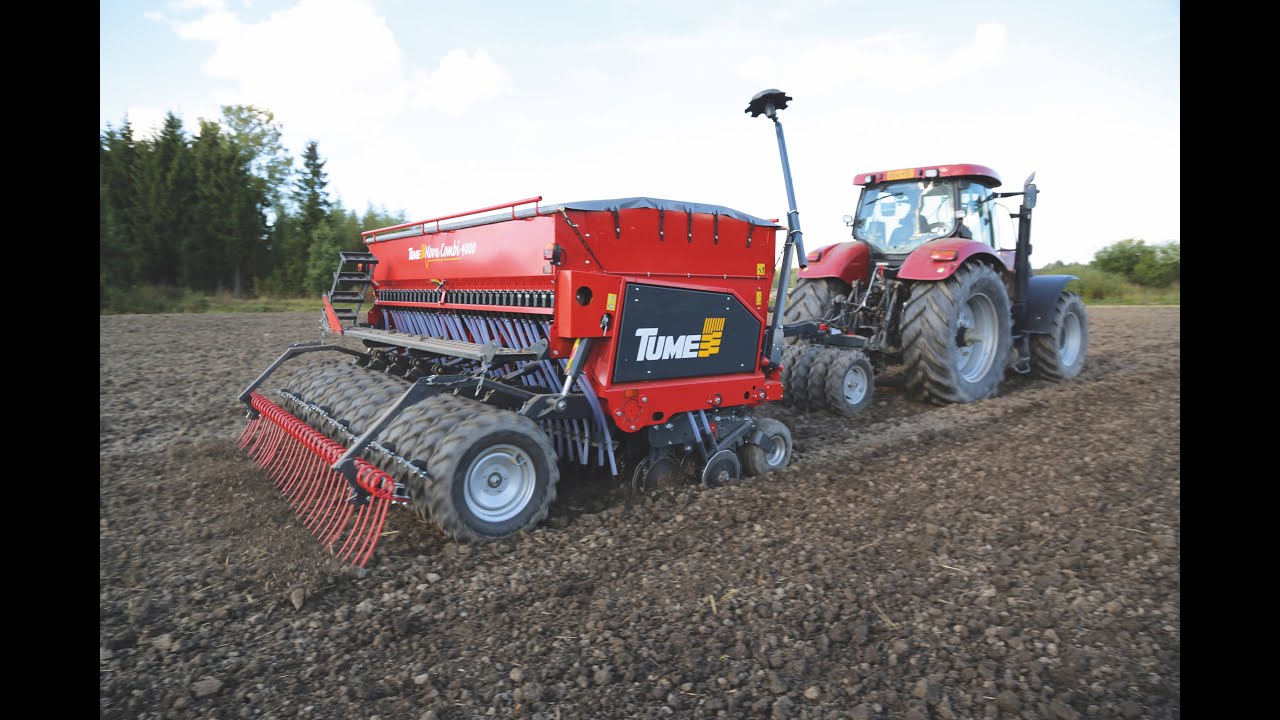 TUME Nova Combi Seed Drill - YouTube