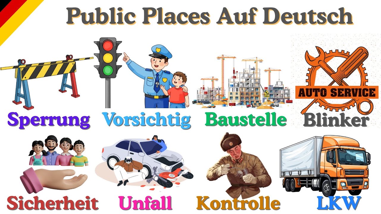 60+ Traffic Rules 🚸🚦Vocabulary in German🇩🇪 with English Meaning ...