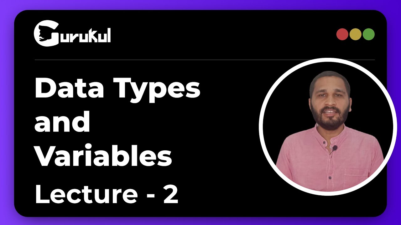 Lecture 2 First Program In C Data Type And Variable C Programming 6228