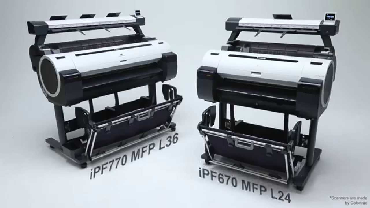Canon iPF770MFP & iPF670MFP - YouTube