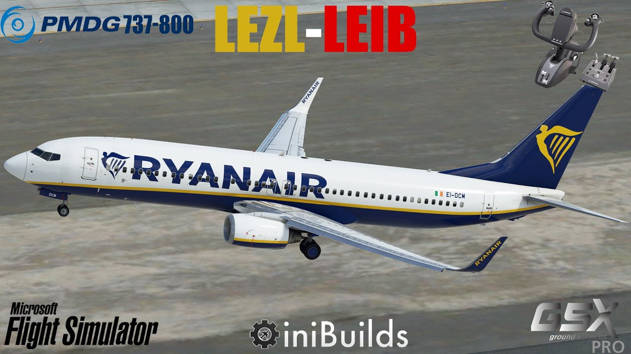 PMDG 737-800| FSLTL Vatsim | Real Life RYANAIR ops | Seville to Ibiza ...