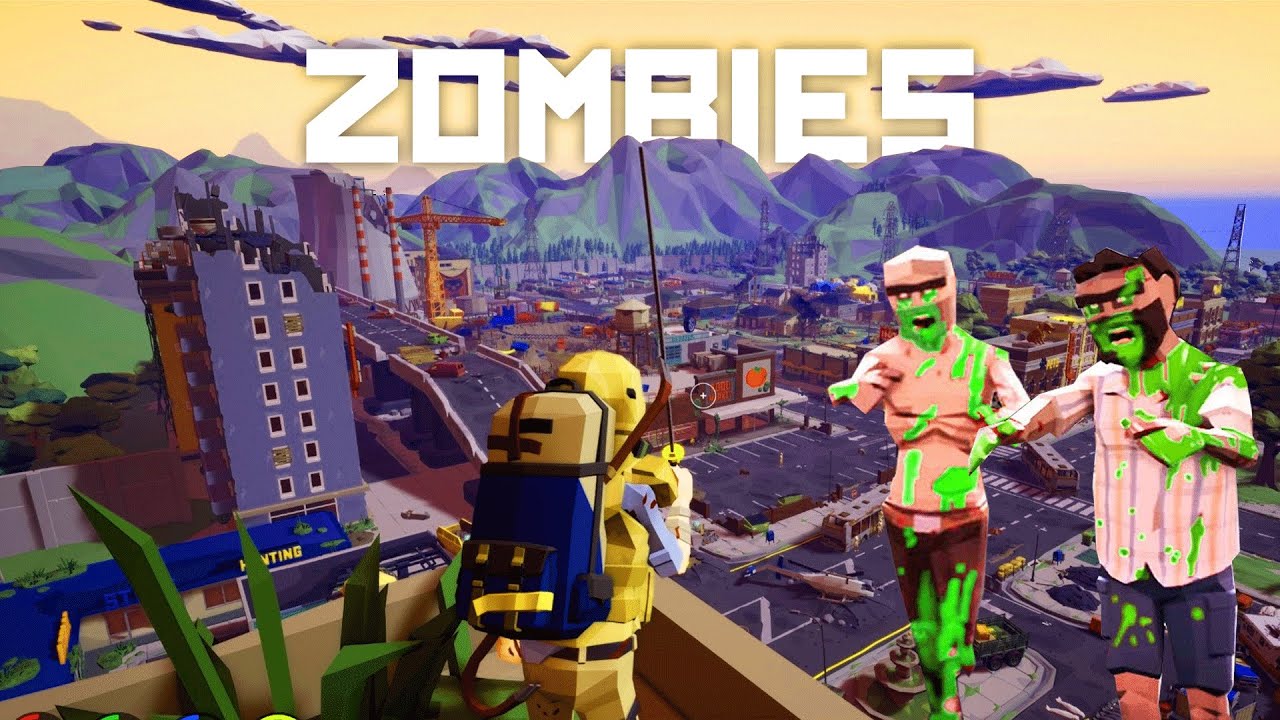 Craft, Build, and KILL ZOMBIES in Deadpoly Zombie Survival - YouTube
