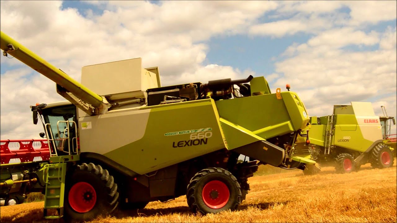 Double lexion 660 Moisson 2015 - YouTube