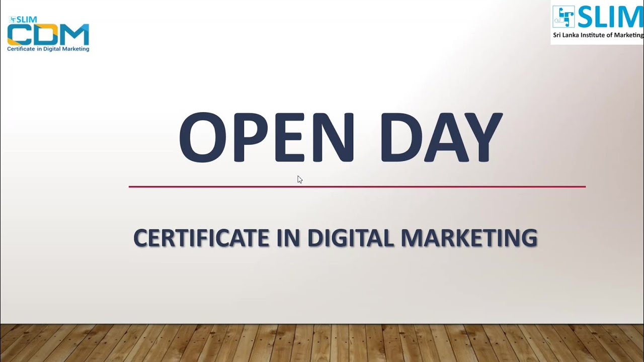 SLIM | CDM | OPEN DAY | November 2022 - YouTube