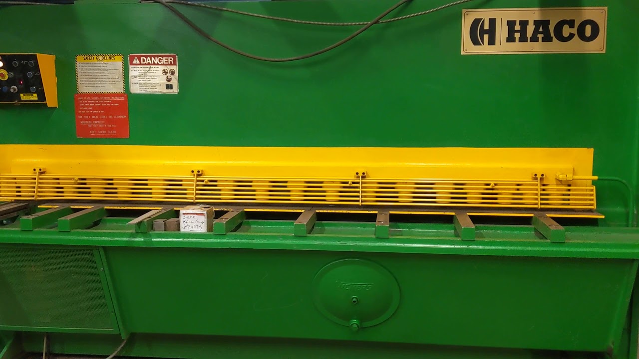 HACO TS3012 Shear, 10’ x ½” cap. (Part 1/2) - YouTube
