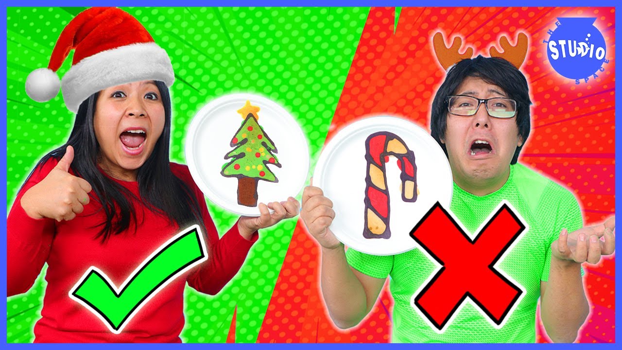 2020 CHRISTMAS PANCAKE ART! Learn DIY Pancake Art with Ryan's Mommy Vs ...