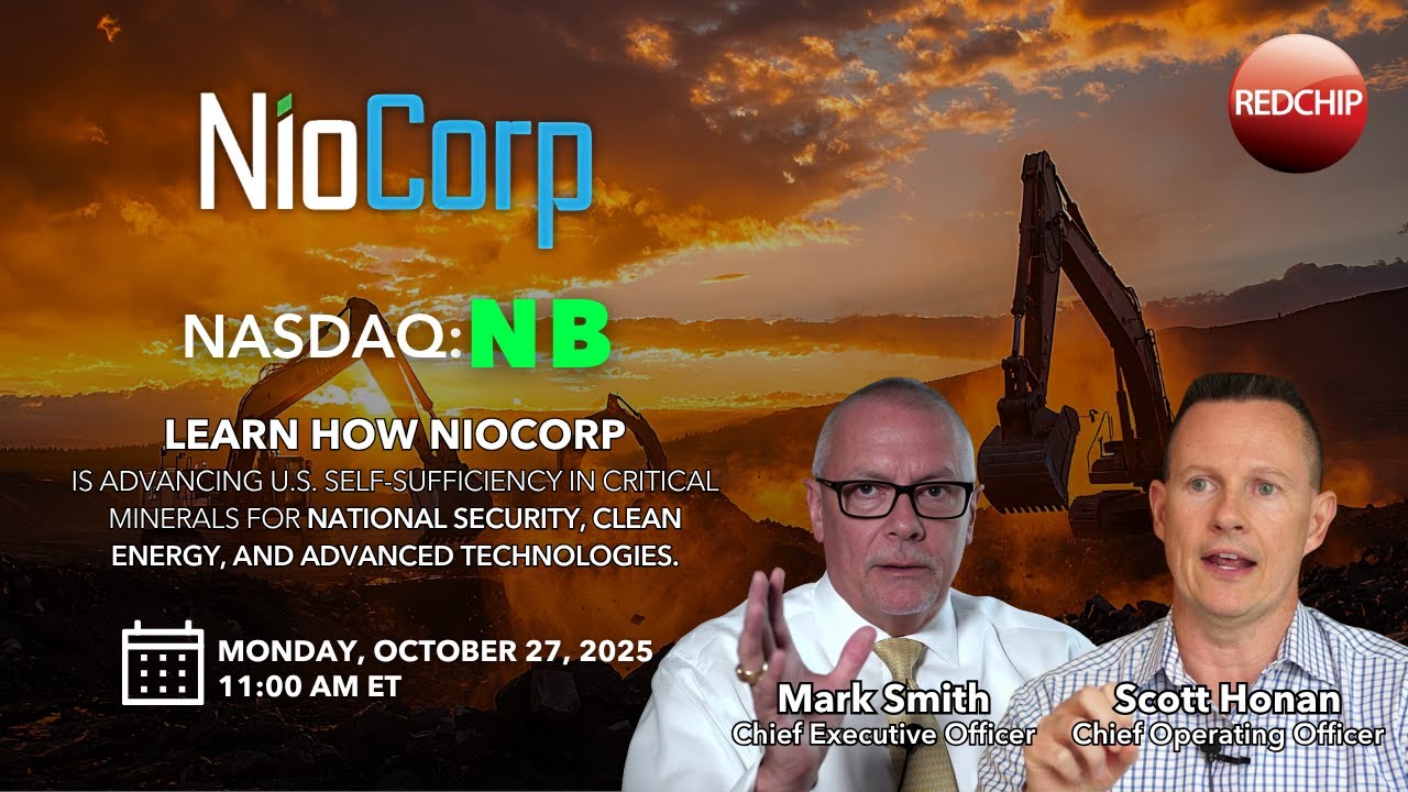 NioCorp (Nasdaq: NB) Investor Webinar - October 27, 2025 - YouTube