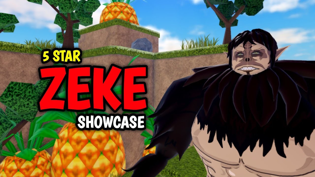 [ 5 STAR ] Zeke Yeager - Showcase ( All Star Tower Defense ) - YouTube