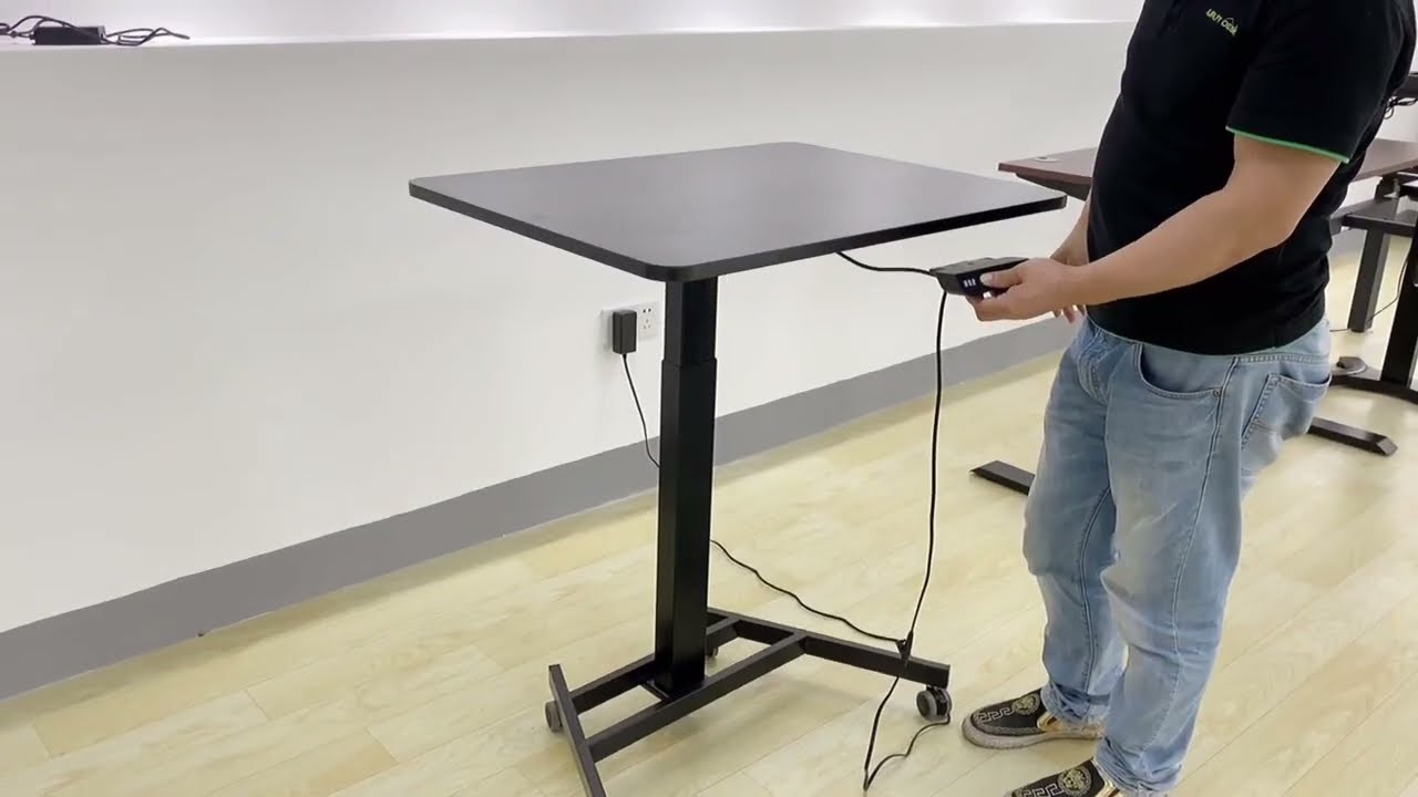 UPLIFTEC - Electric single column standing desk #standingdesk - YouTube