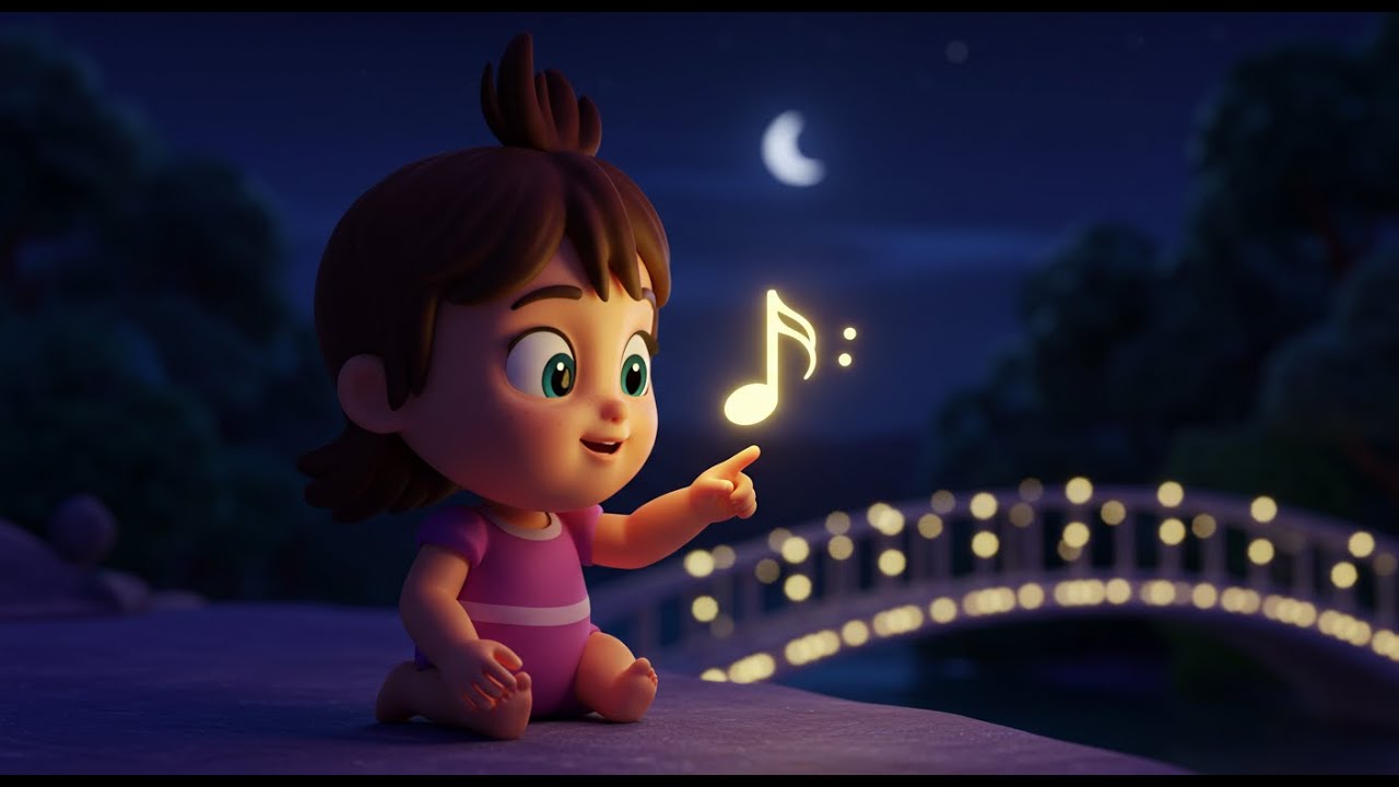 Starlit Bridge Over Lullaby Lagoon 🌟🌊 Animated Nursery Rhyme & Sing ...
