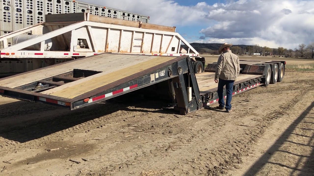 1974 Hyster Lowboy trailer - YouTube