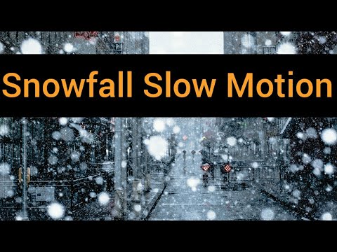 Snowfall Slow Motion - YouTube