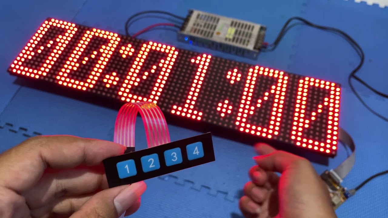 Timer Count Down P10 2 Panel - YouTube