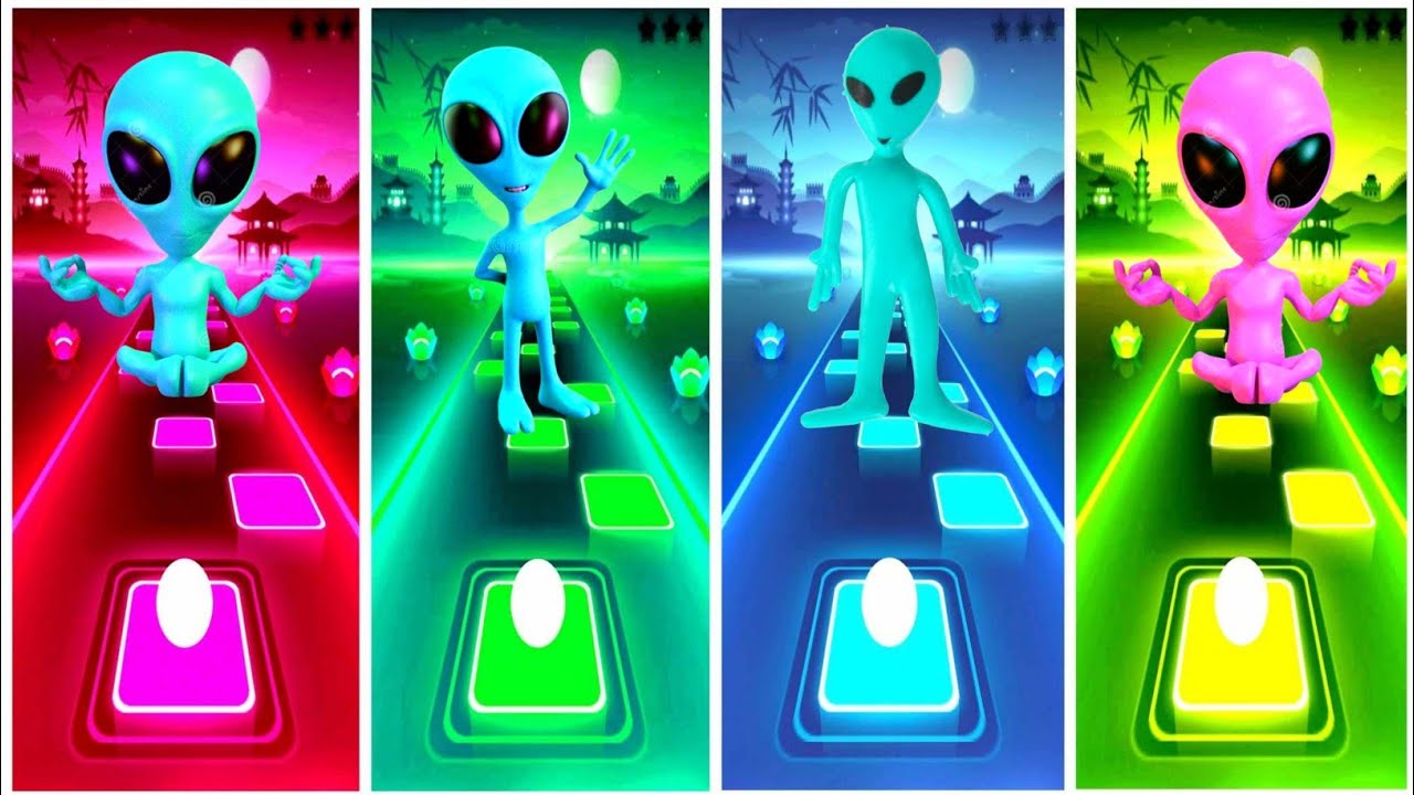 Alien Dance 🆚 Alien Video 🆚 Alien Music Dance.🌟 Tiles Hop Edm Rush ...