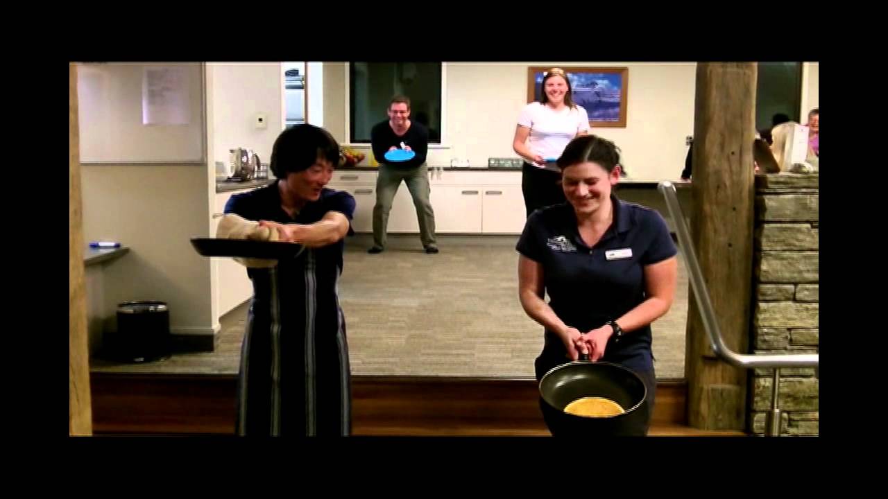 New Zealand Pancake Catching Championships HD - YouTube