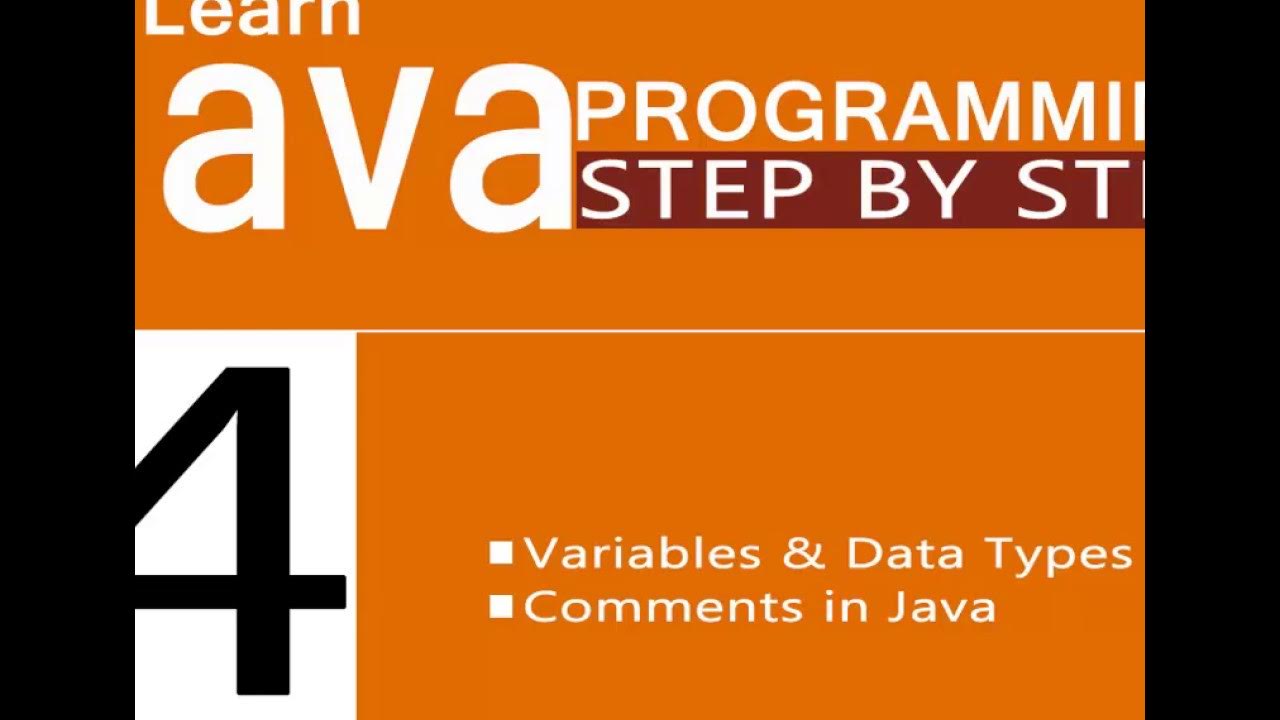 Java Lesson4 Variables and Data Types - YouTube