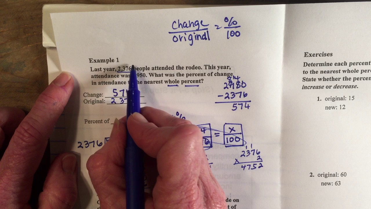 Percent of Change Notes - YouTube