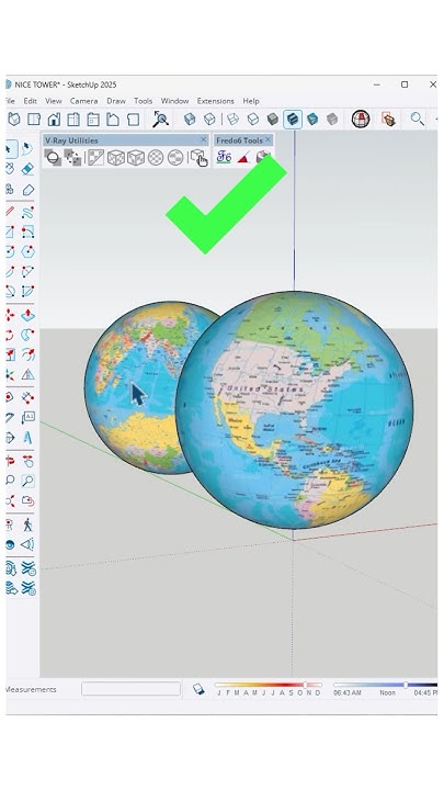 🌍 Earth Modeling in SketchUp A quick look at how to create and rotate a ...