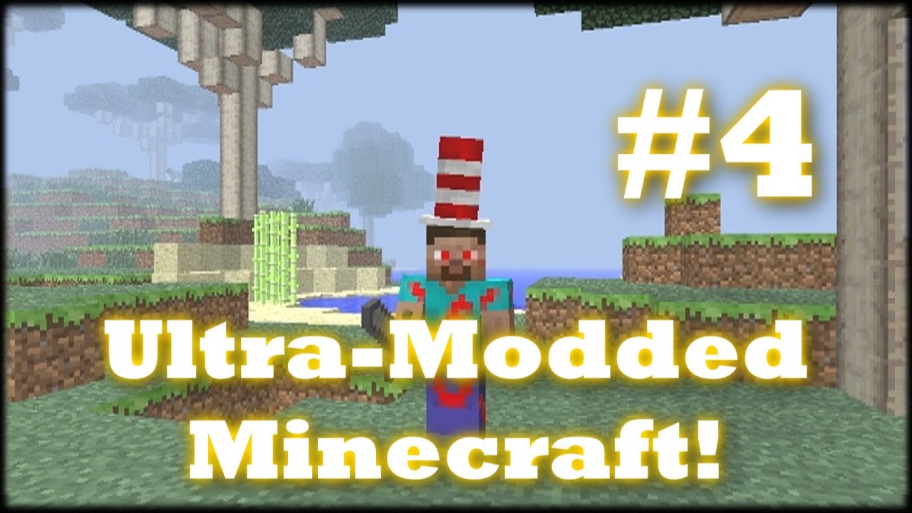 Cat in the Hat! | Ultra-Modded Minecraft! - #4 - YouTube