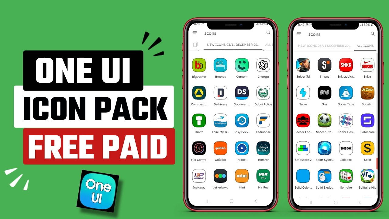 Best Free One UI HD Icon Pack App for Android - YouTube