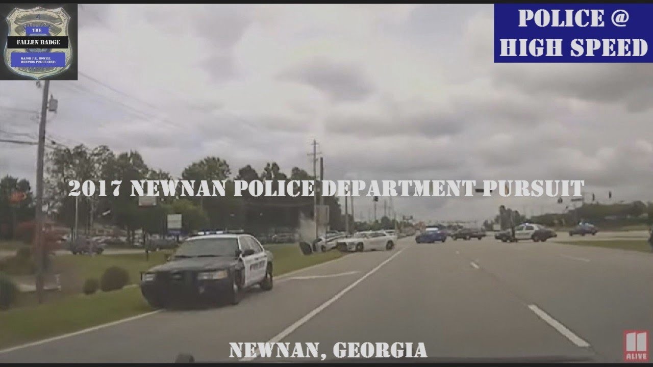 Police at High Speed | 2017 Newnan Police Department Pursuit - YouTube