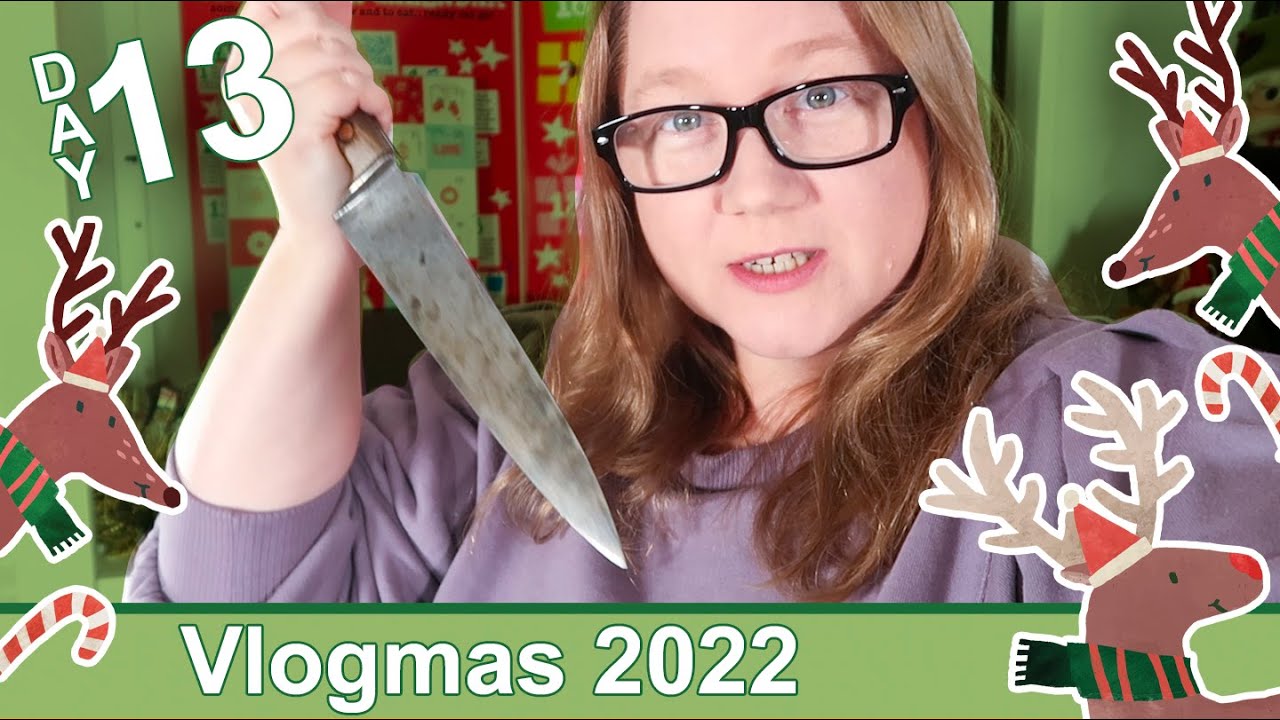 Stabby Knives and a Dog on Table: A Vlogmas 2022 Day 13 Horror Movie ...