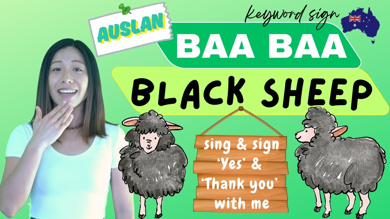 Baa Baa Black Sheep 🐑 | Sing & Sign with Auslan | Nursery Rhyme for ...