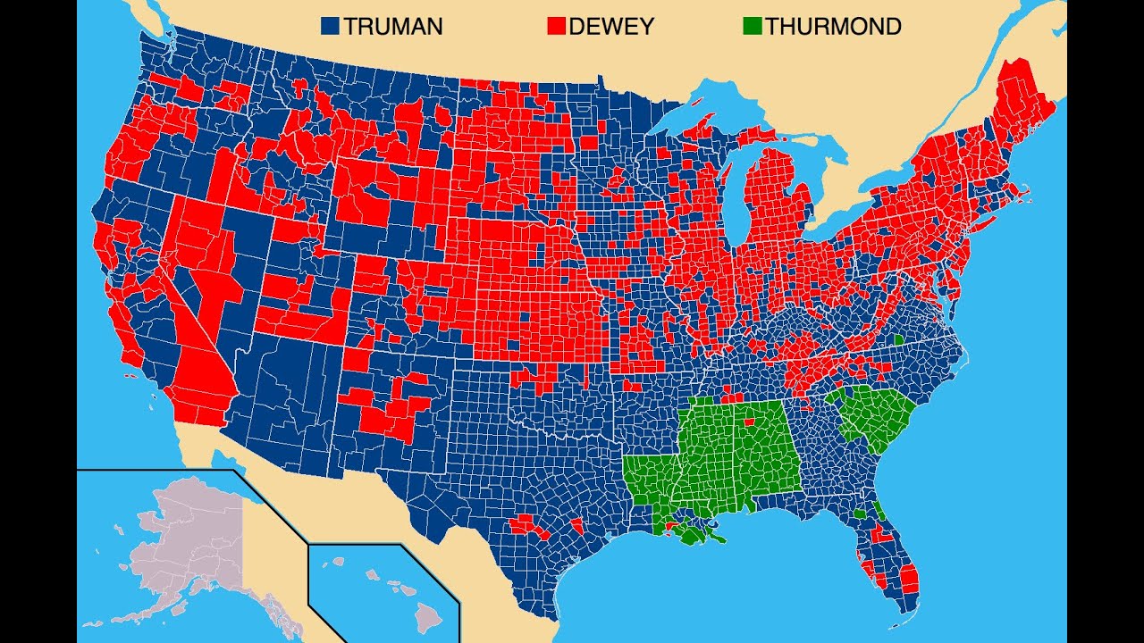 Election of 1948 (Truman vs Dewey) - YouTube